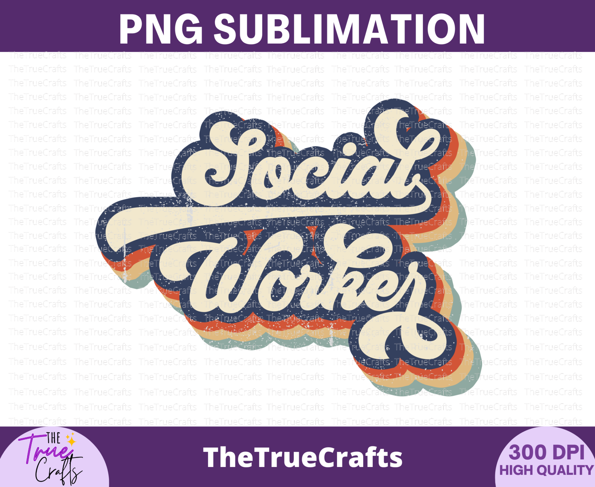 Social Worker sublimation PNG – TheTrueCrafts