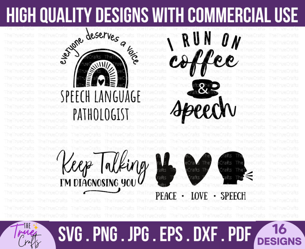 SLP Speech Language Pathology SVG Bundle – TheTrueCrafts SLP Speech Language Pathology SVG Bundle – TheTrueCrafts